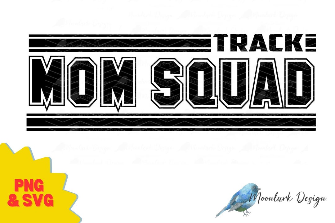 Track Mom Squad, Track Mom, SVG Cut File, Track Mom Svg, Track Mom Png ...
