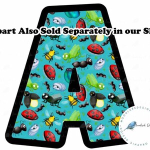 Bugs Alphabet Letters, Bug Numbers, Ladybug, Grasshopper, Lightning Bug ...