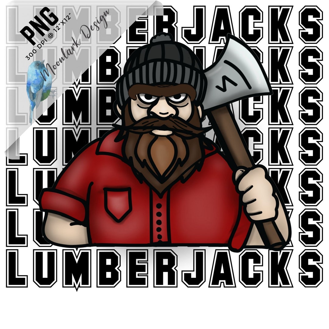 Lumberjacks Mascot, Stacked Words Mascot, Mascot, School Spirit PNG ...