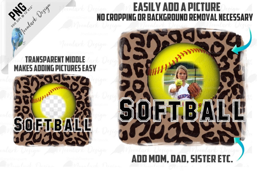 Softball PNG, Custom Photo, Softball Photo Template, PNG for ...