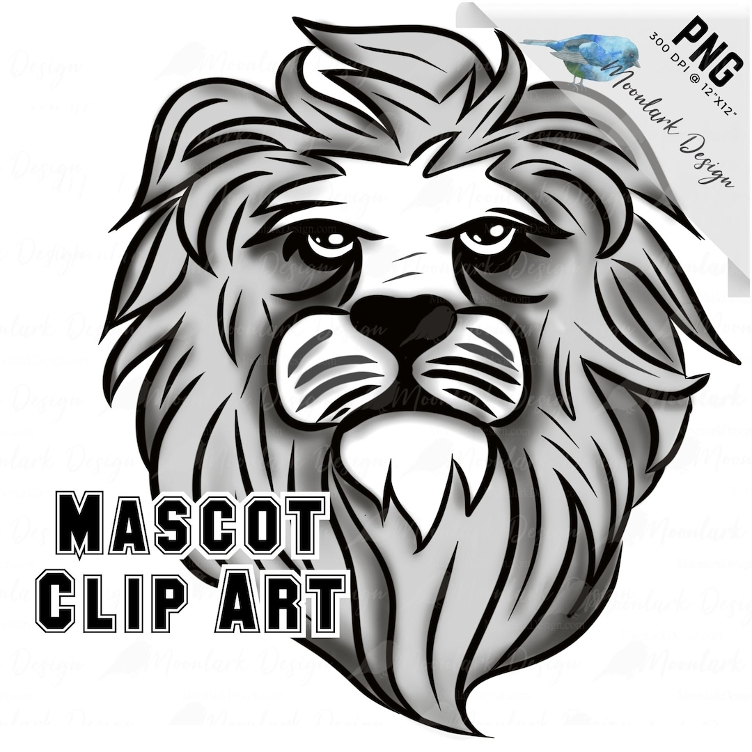 Lions Mascot, Lion Clip Art, School Pride, School Spirit, Lions PNG ...
