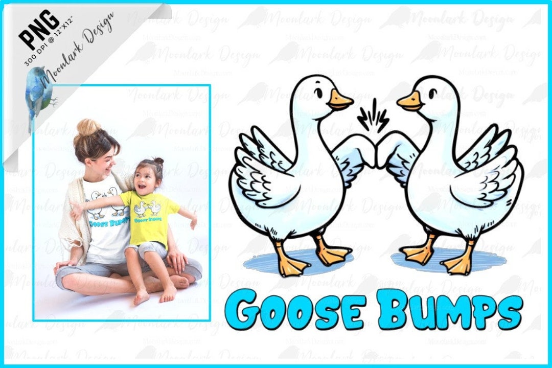 Goose Bumps PNG, Goosebumps PNG, Geese Fist Bumping, Funny Design ...