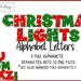 Christmas Lights Alphabet, Christmas Letters, Doodle Letters, Christmas ...