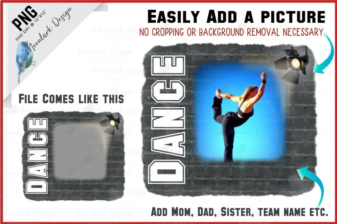 Dance PNG, Custom Photo, Dance Picture Template, PNG Sublimation, Stage ...
