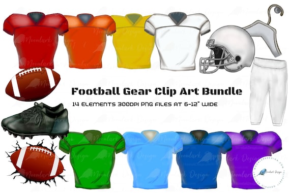 Football Clip Art Football Jersey Football Pants Football - Etsy