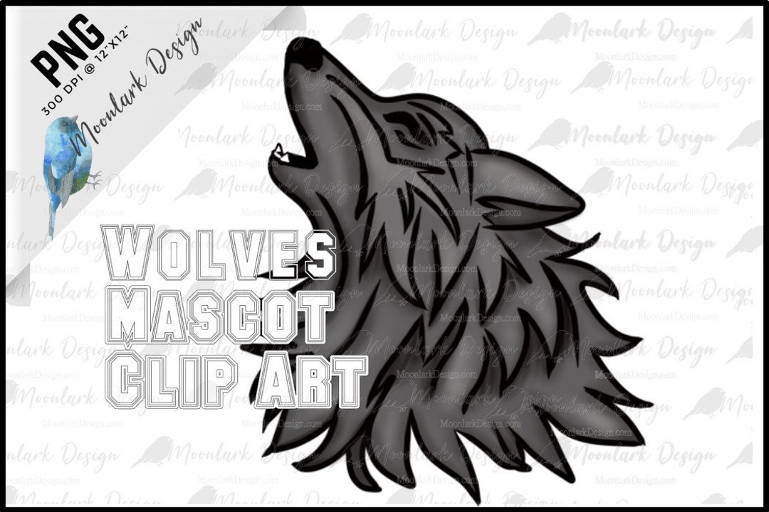 Wolves Mascot, Wolves Clip Art, School Pride, School Spirit, Wolves PNG ...