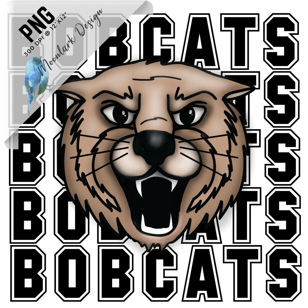 Bobcats Mascot, Stacked Words Mascot, Mascot, School Spirit PNG ...