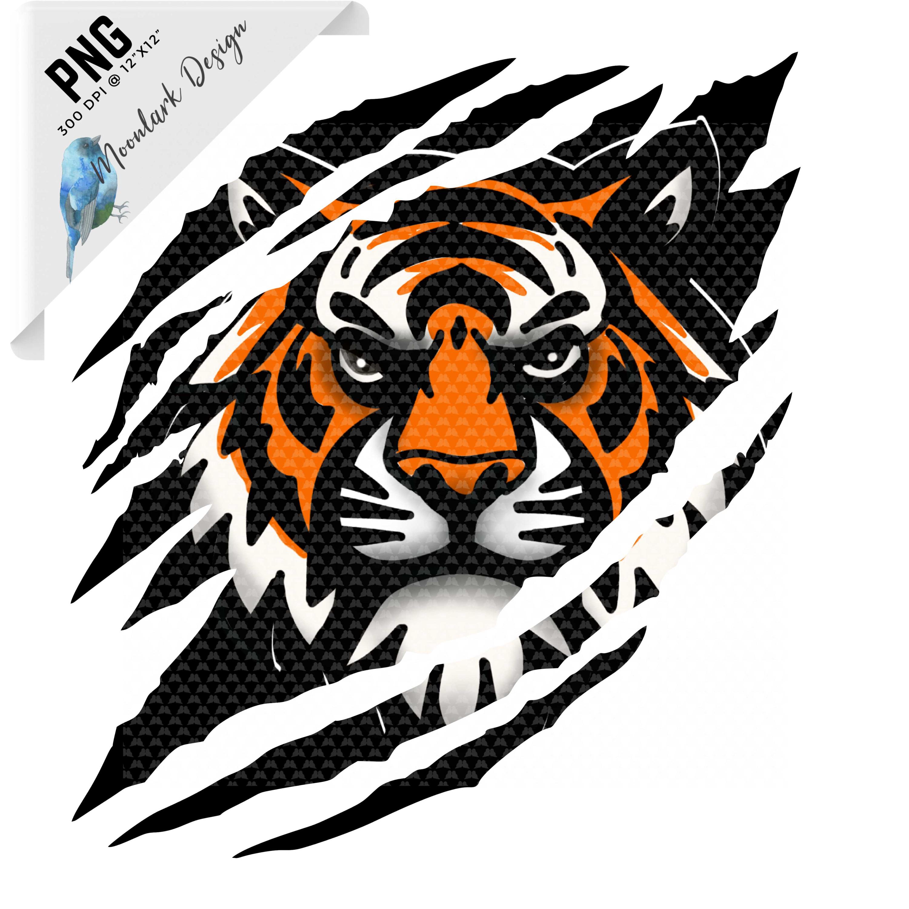 Tiger PNG, School Spirit, Team Mascot, Tiger Claw Marks, Tear, Ripped ...