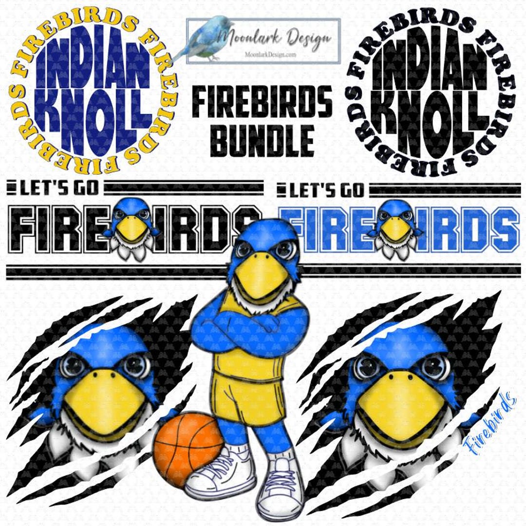 Firebird PNG Bundle, Firebird Mascot, Preppy Mascot, Basketball Mascot ...