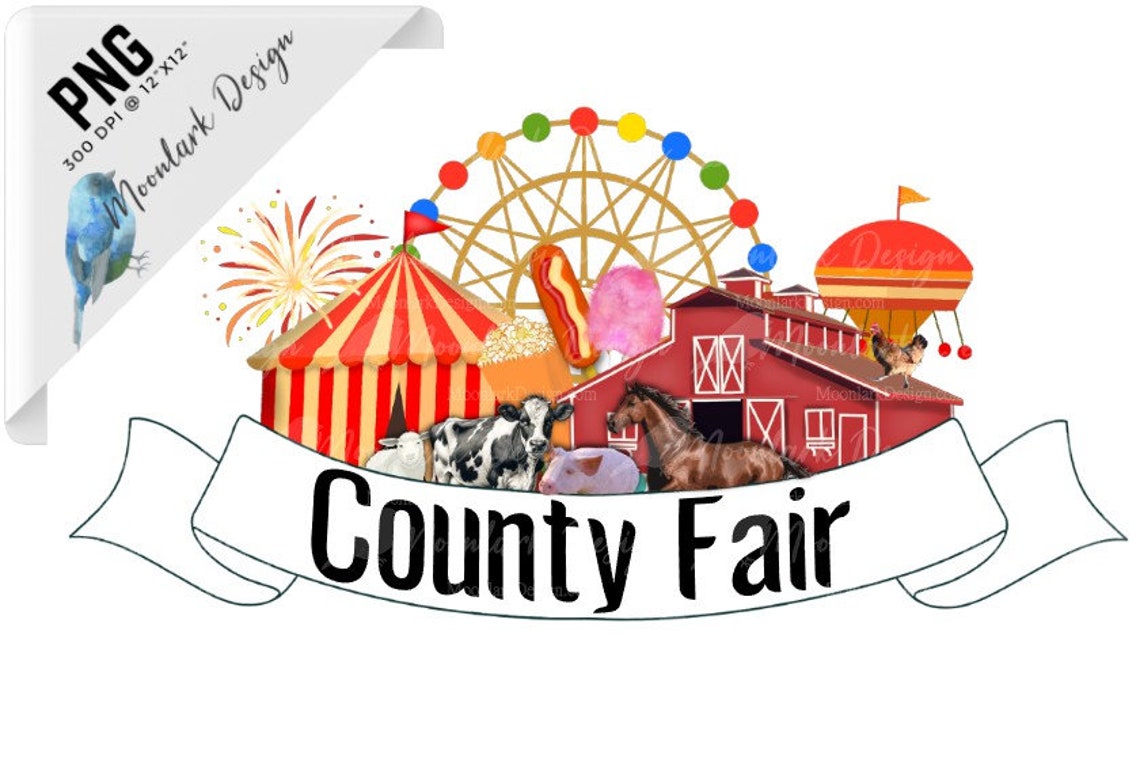 County Fair PNG, for Sublimation, Show Girl, Farm Boy, County Fair ...