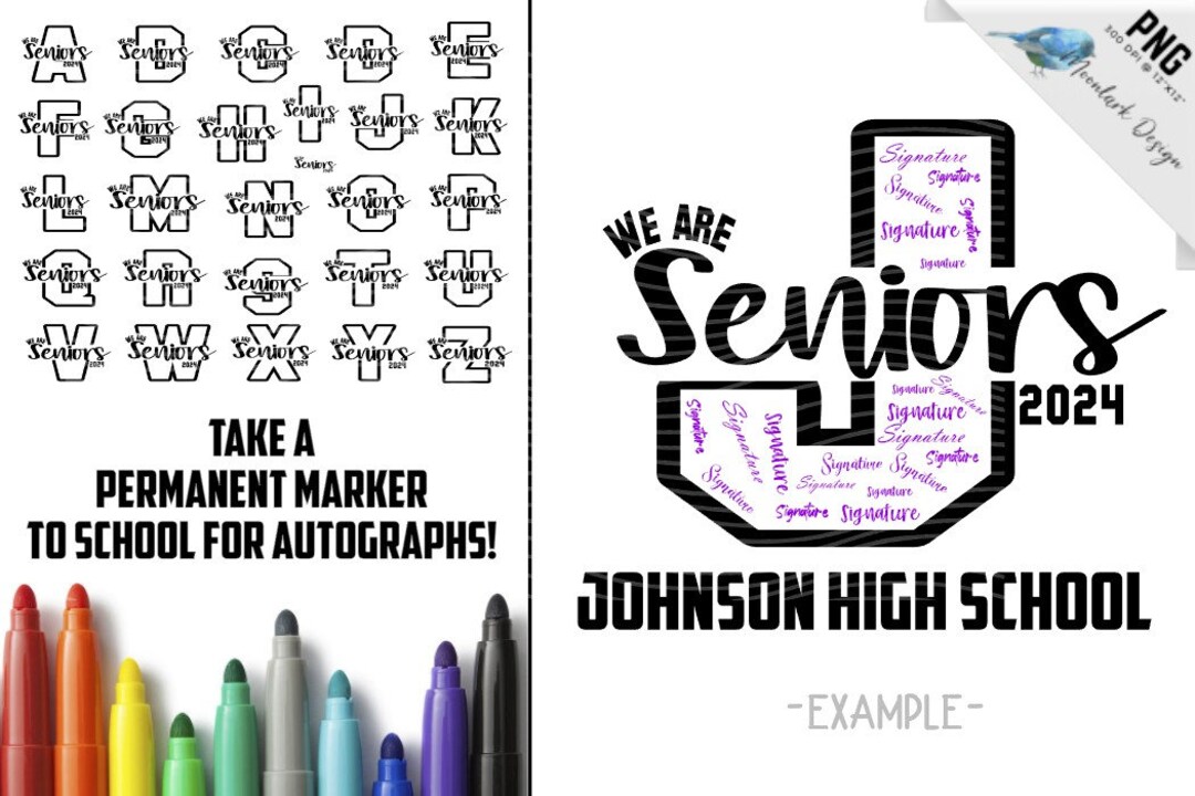 Last Day Autographs, Senior 2024, Last Day of School, 2024 Graduate ...