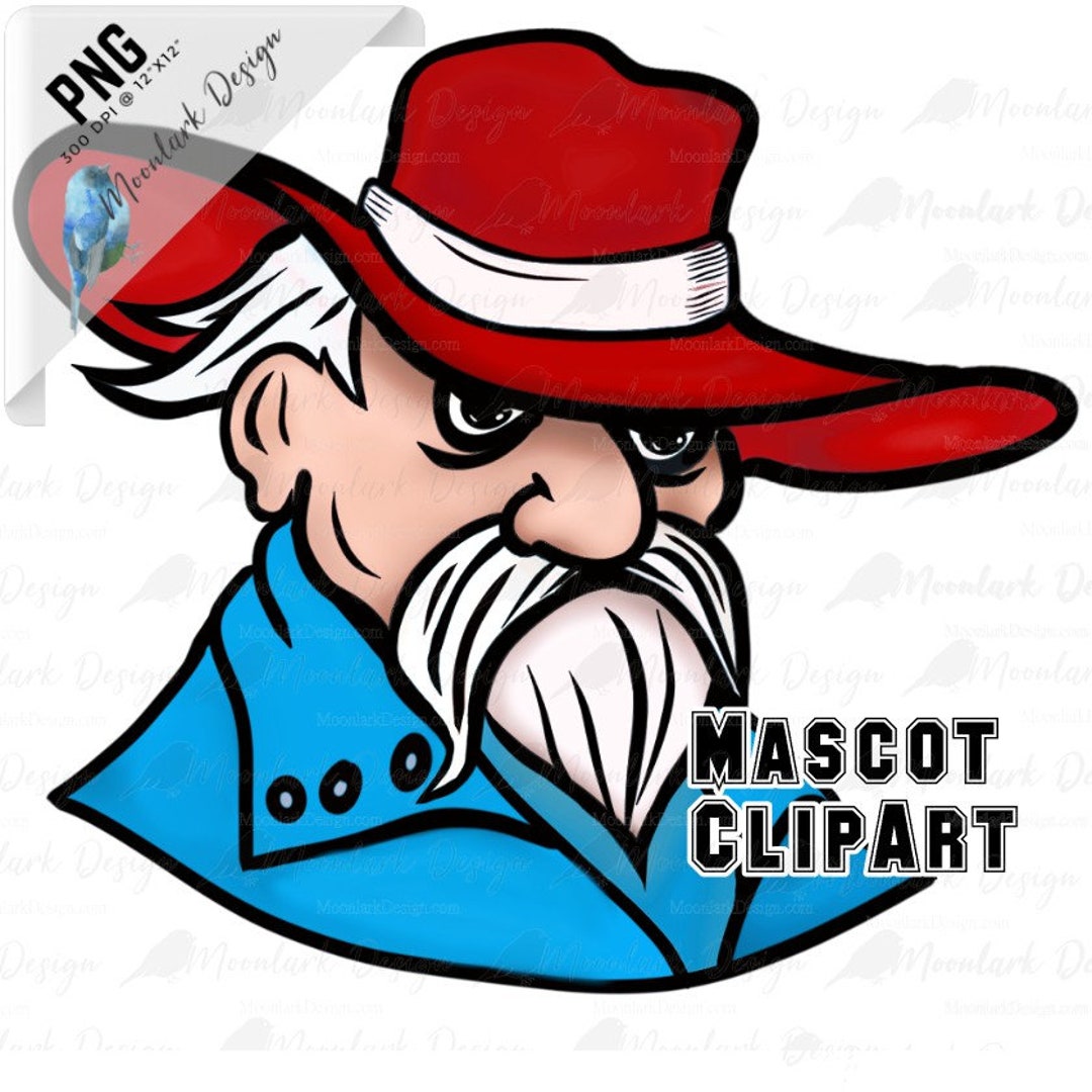 Red and Blue General Clip Art, School Spirit, Team Mascot, General Logo ...