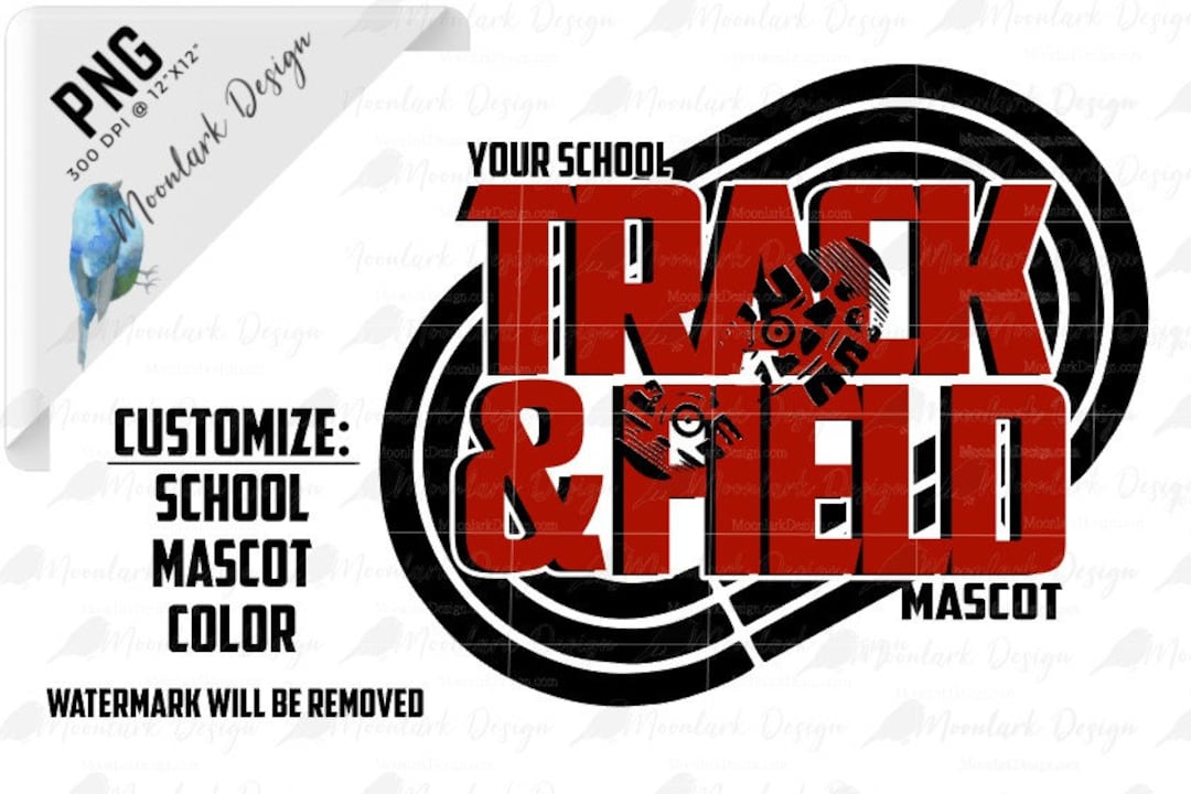 Track and Field, Custom Track PNG, School Spirit, Team Colors, School ...