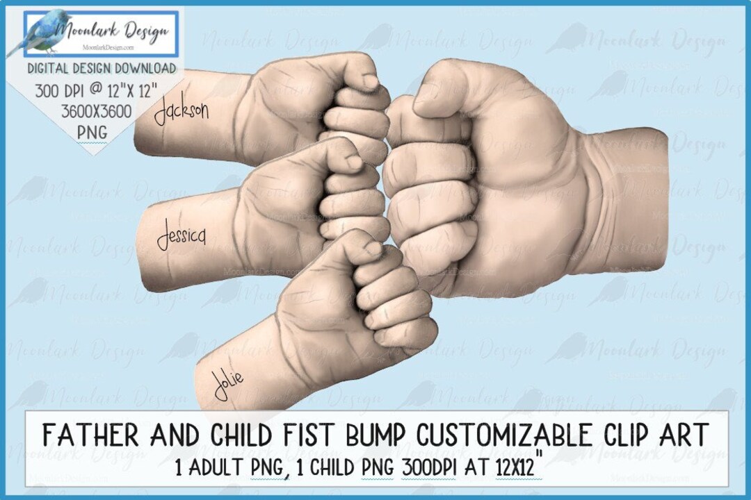 First Bump Clip Art, Daddy Daughter, Father Son, Father's Day PNG ...