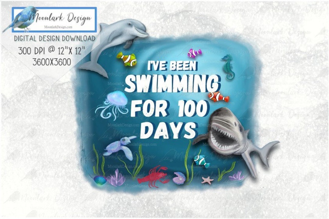 Swimming, 100 Days, Shark Png, 100th Day, 100 Days, Fish School ...