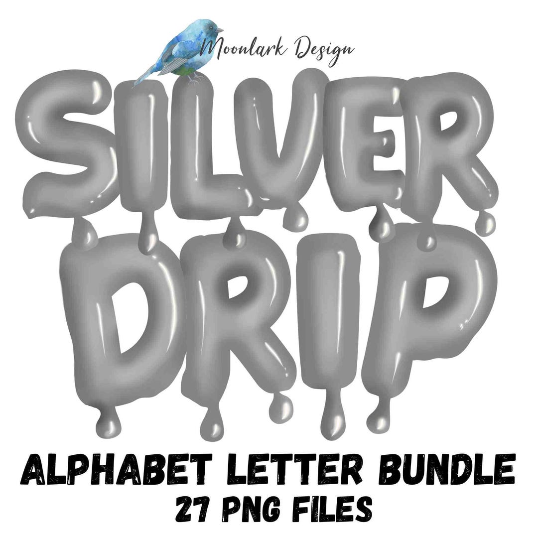 Drip Alphabet, Doodle Letters, Commercial Use, Slime Letters, Dripping ...