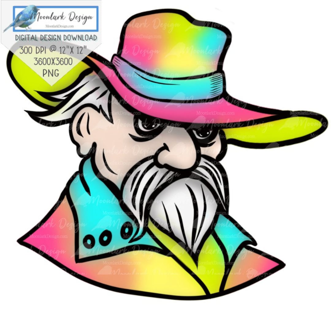 Neon Mascot, General Mascot, Rebels Clip Art, Colonel PNG, School Pride ...