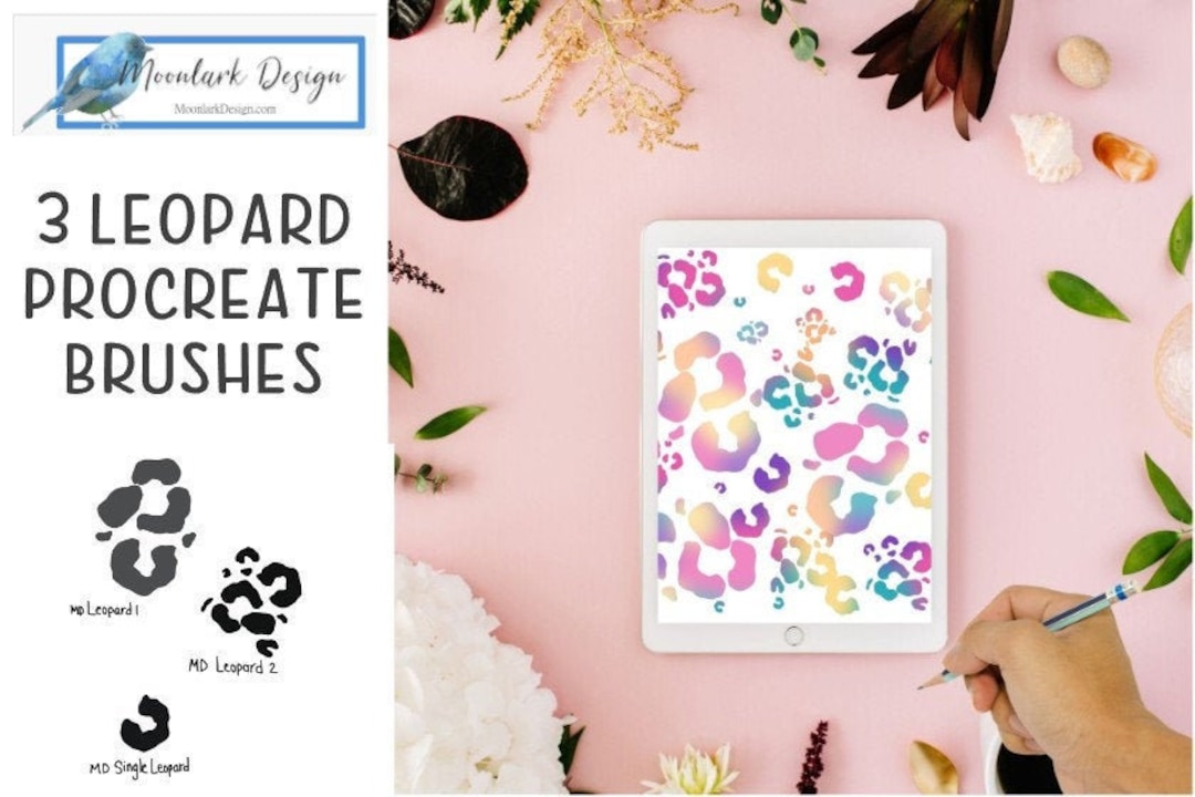 Leopard Procreate Brushes, Commercial Use, Leopard Print, Leopard Spots, Animal Print Brush ...
