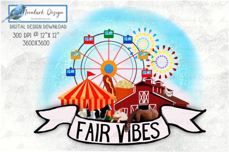 Fair Vibes, State Fair PNG, County Fair PNG, for Sublimation, Show Girl ...