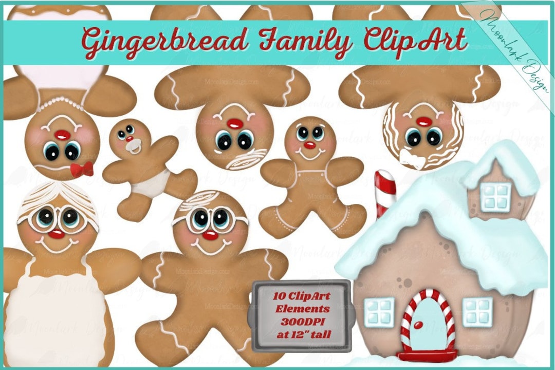Gingerbread Clipart, Gingerbread Family, Gingerbread Man, Gingerbread ...