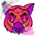 Neon Mascot, Boar Mascot, Boar Clip Art, Boar PNG, School Pride, School ...