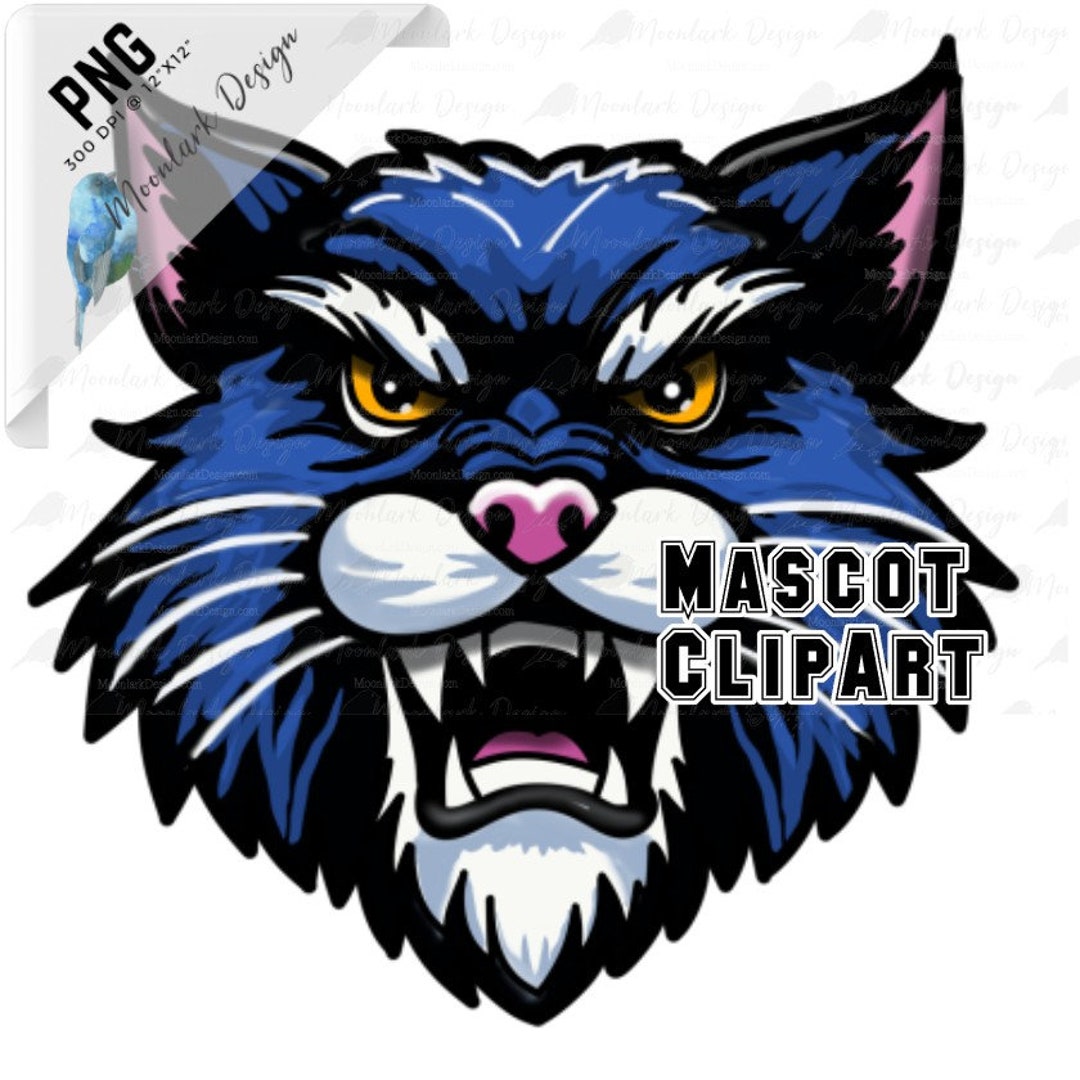 Wildcat Mascot, Wildcat Clip Art, Wampuscat PNG, School Pride, School ...