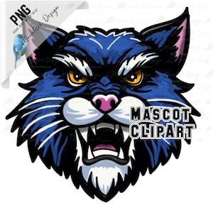 Wildcat Mascot, Wildcat Clip Art, Wampuscat PNG, School Pride, School ...