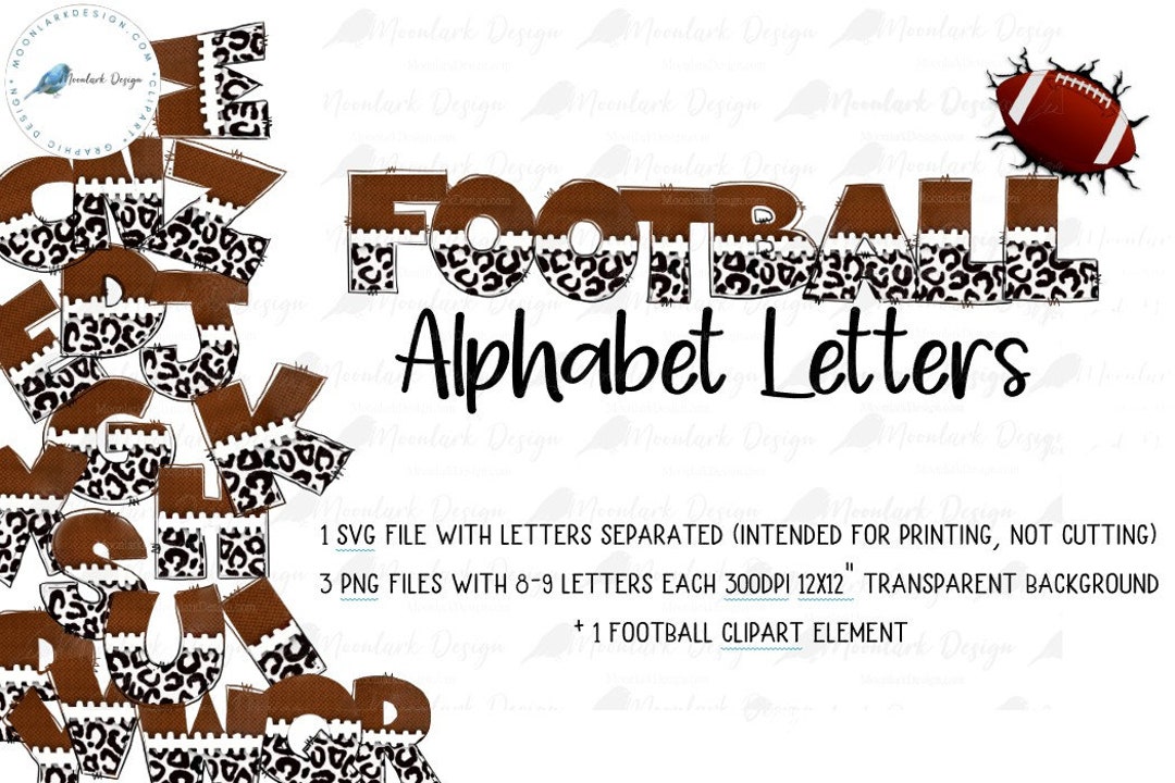 Leopard Football, Alphabet Letters, Doodle Letters, Leopard Letters ...