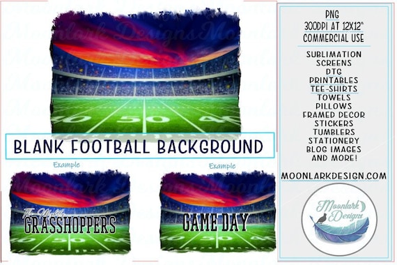 Distressed Blank Background Football Field Sunset Stadium - Etsy
