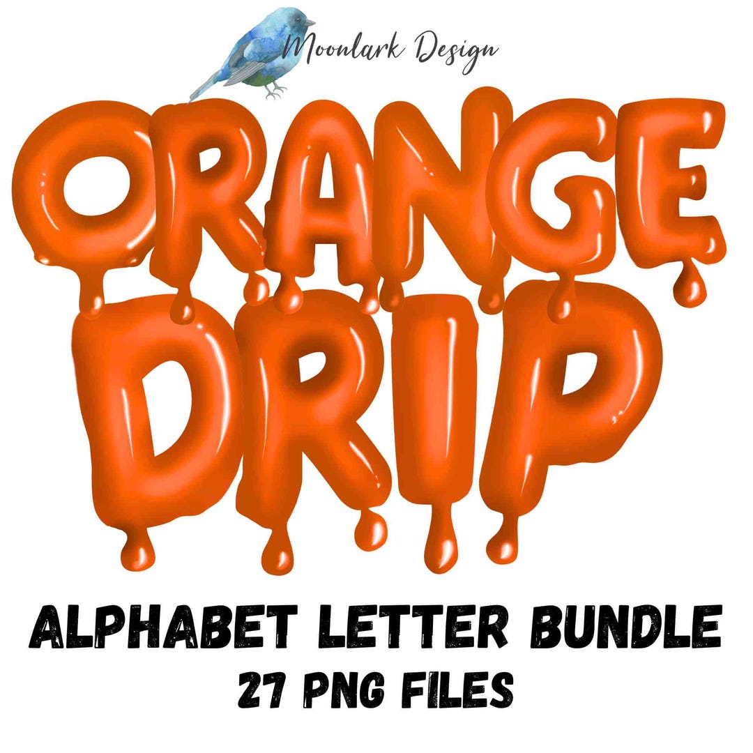 Drip Alphabet, Doodle Letters, Commercial Use, Slime Letters, Dripping ...