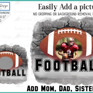 Football PNG, Custom Photo, Football Photo Template, Custom Football ...