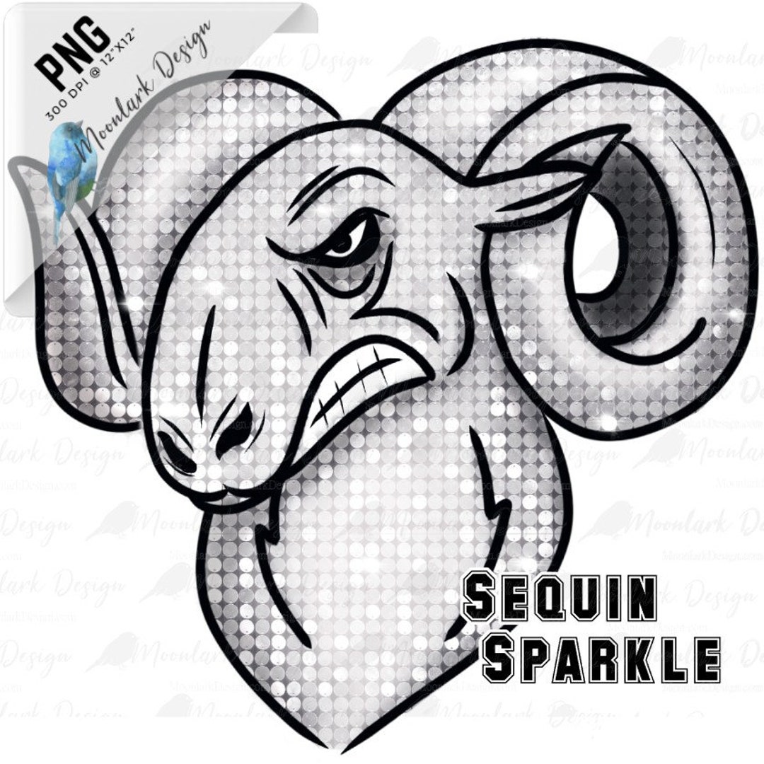 Sequin Rams Mascot, School Spirit, Sequin Mascot, Bling Mascot, Glitter ...