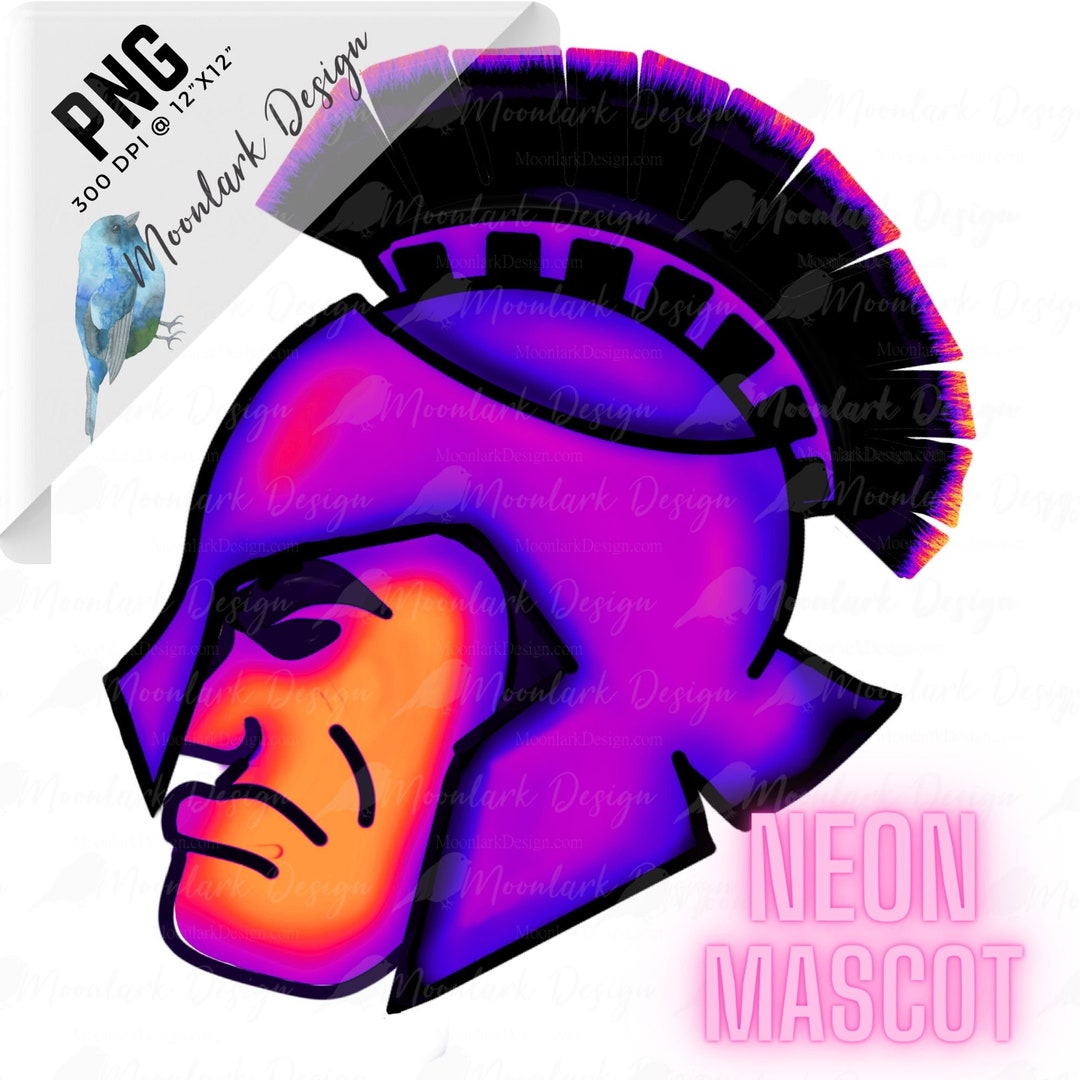 Neon Mascot, Trogan Mascot, Trogan Clip Art, Trogan PNG, School Pride ...