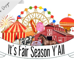 Fair Season Y'all, State Fair PNG, County Fair PNG, for Sublimation ...
