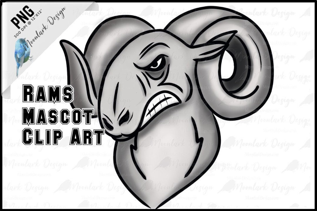 Rams Clip Art, School Spirit, Team Mascot, Eagle Logo, Hand Drawn, PNG ...