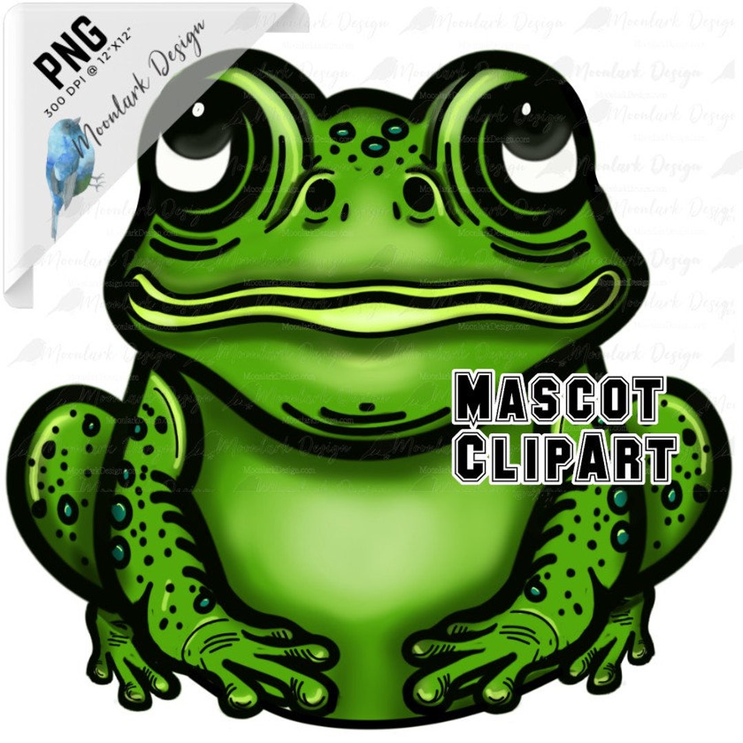 Bullfrog Clip Art, School Spirit, Team Mascot, Bullfrog Logo, Hand ...