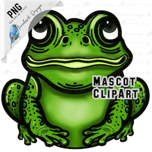 Bullfrog Clip Art, School Spirit, Team Mascot, Bullfrog Logo, Hand ...