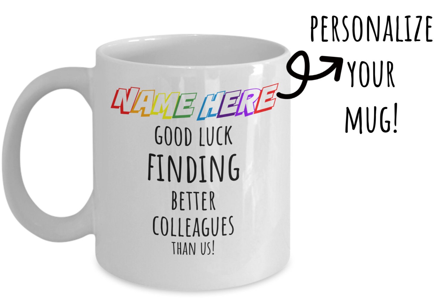 Personalized Farewell Mug for Coworker Leaving Goodbye Boss - Etsy