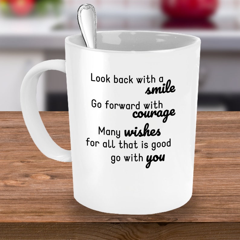 Farewell Mug for Coworker Leaving Goodbye Boss Look Back | Etsy
