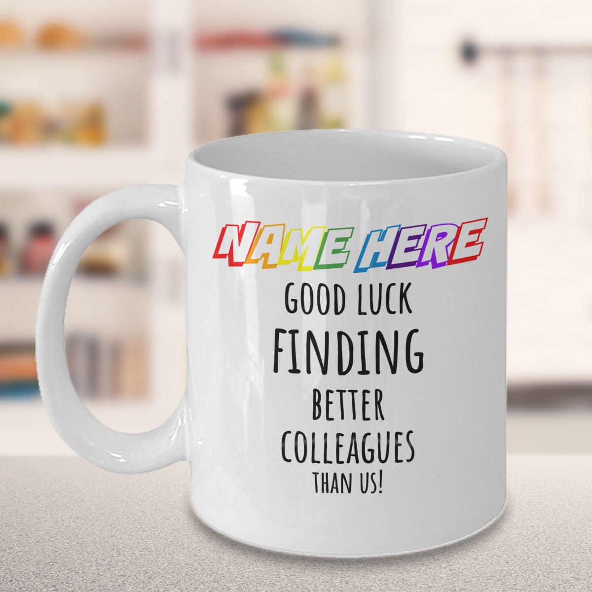 Personalized Farewell Mug for Coworker Leaving Goodbye Boss - Etsy