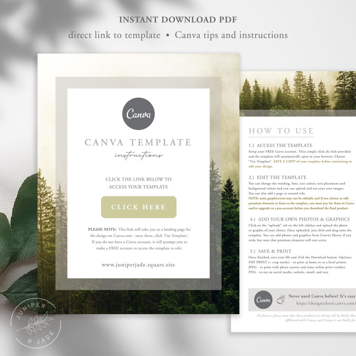 Gift Flower Seed Packet Labels - Canva Template - Editable DIY ...