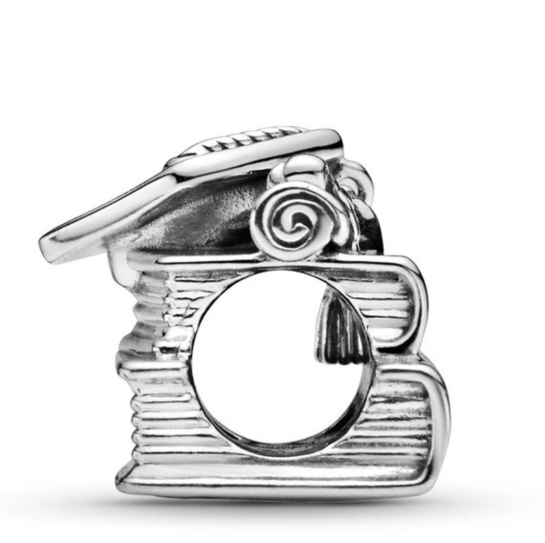 PANDORA GRADUATION CHARM 2020 Book Hat Scroll Bead Silver | Etsy
