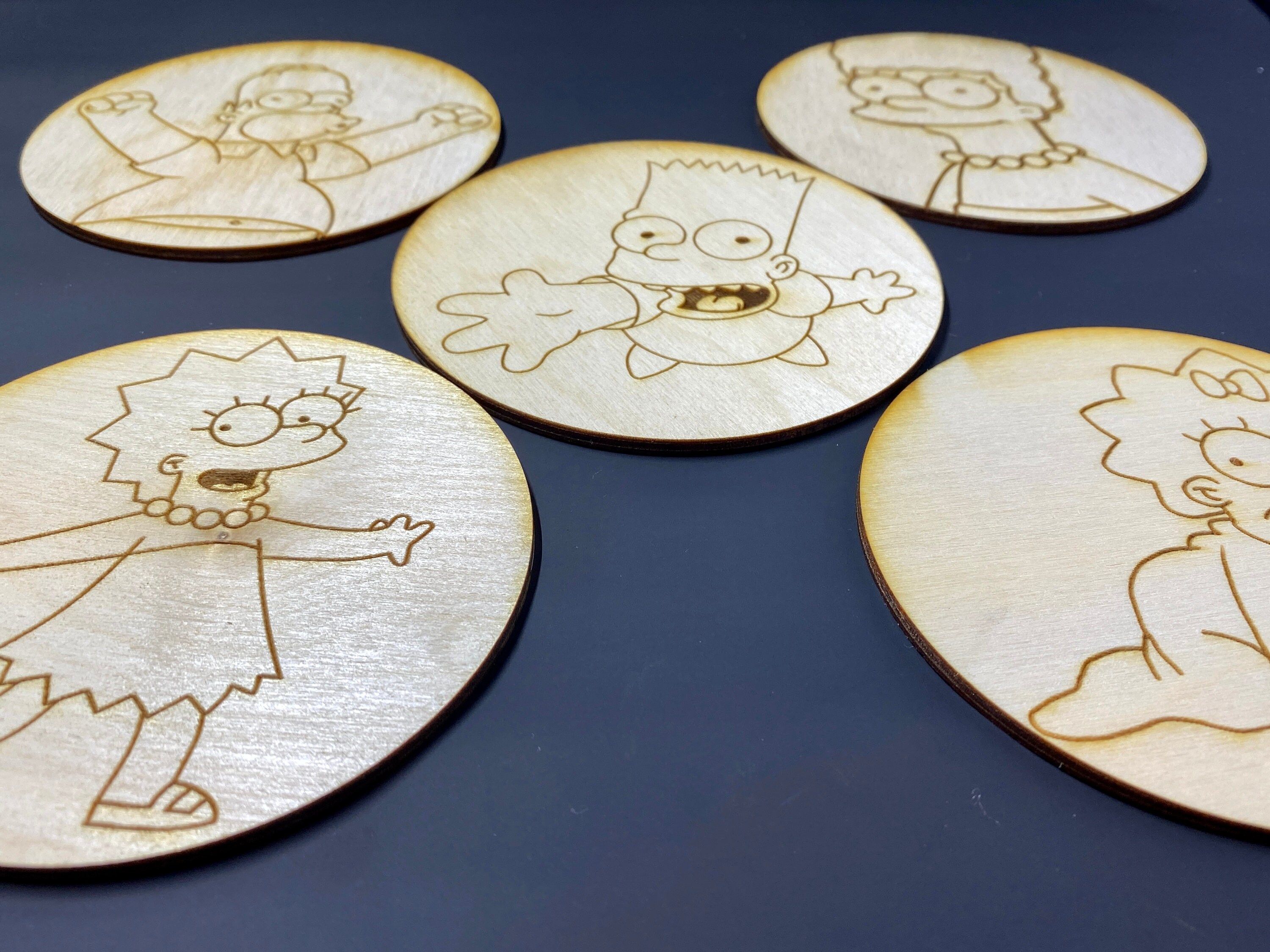 The Simpsons Handmade Coasters - Etsy