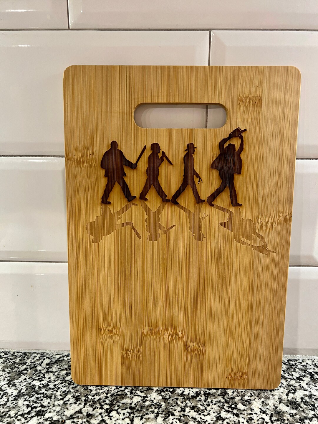 Horror Scary Movie Bamboo Laser Engraved Cutting Board - Etsy