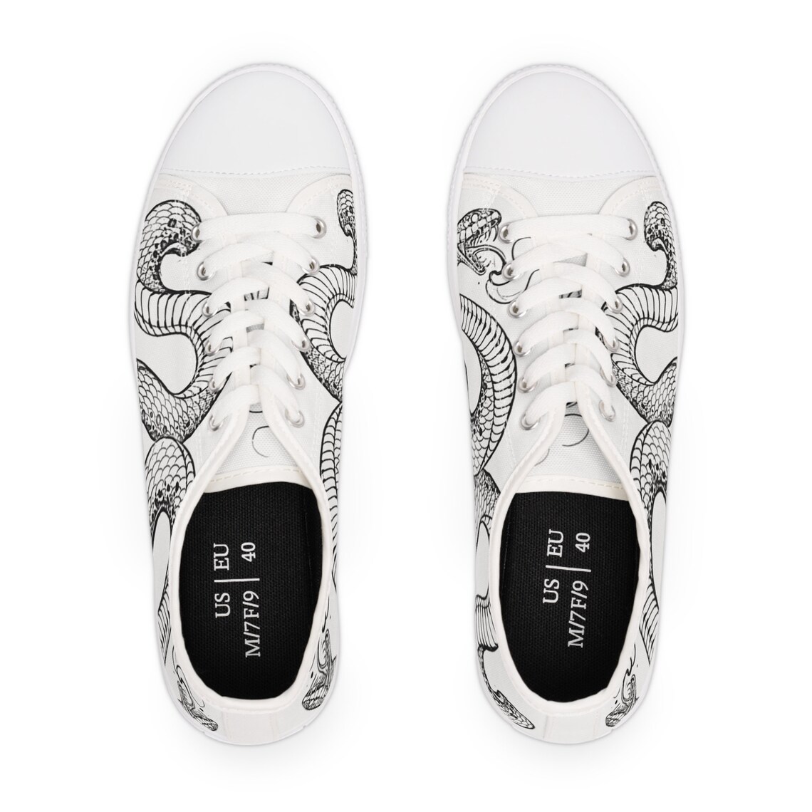 New Italian Snake Drawing Snakes on Shoes Beachwear Steet Apparel Women ...
