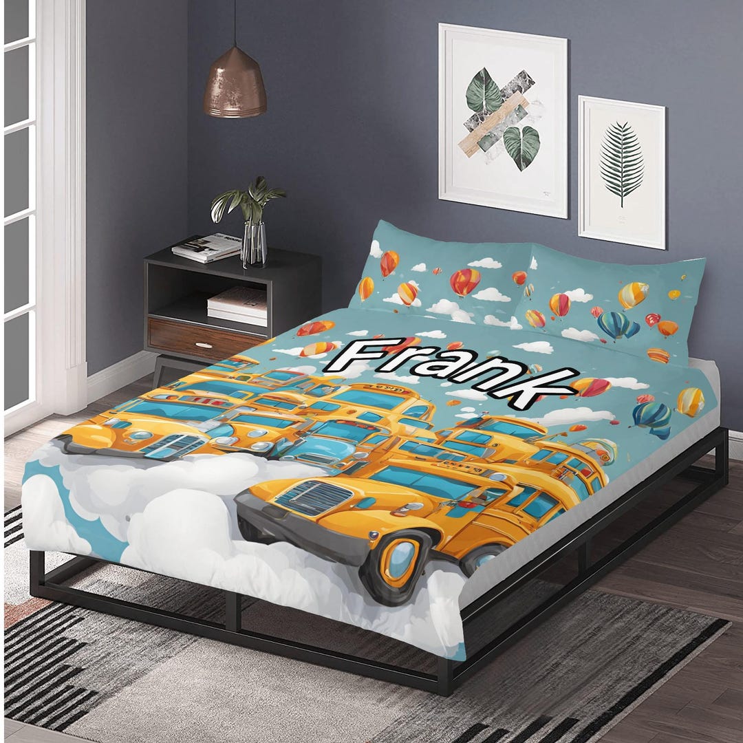 Magic School Bus Sky Clouds 3pcs Bedding Set - Great Gift for Birthday ...