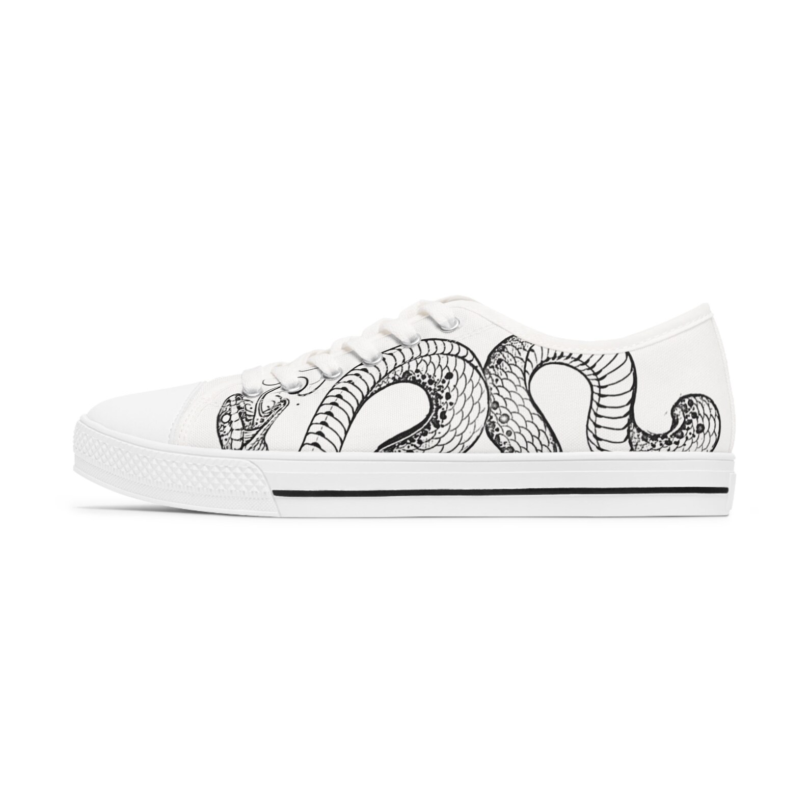 New Italian Snake Drawing Snakes on Shoes Beachwear Steet Apparel Women ...