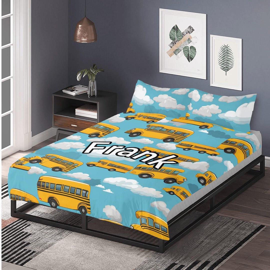 Magic School Bus Sky Clouds 3pcs Bedding Set - Great Gift for Birthday ...