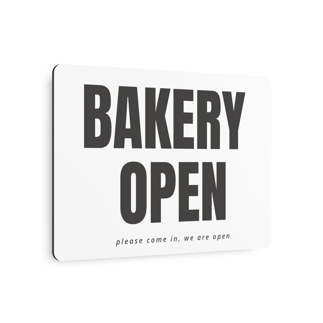 Metal Art Sign, Bakery Open Sign, Vintage Metal Sign, Kitchen Wall ...