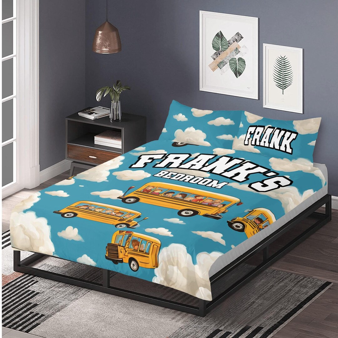 Magic School Bus Sky Clouds 3pcs Bedding Set - Great Gift for Birthday ...